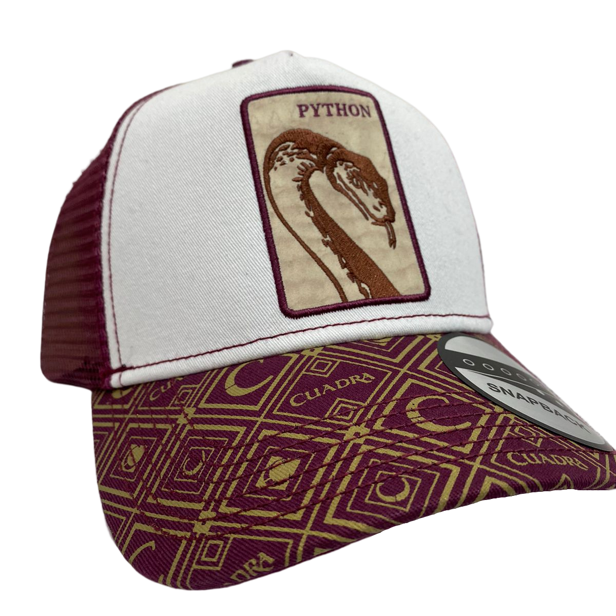 As Boots | Gorra Cuadra python vino